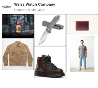 Cameron's Holiday Gift Guide | Weiss Watch Company