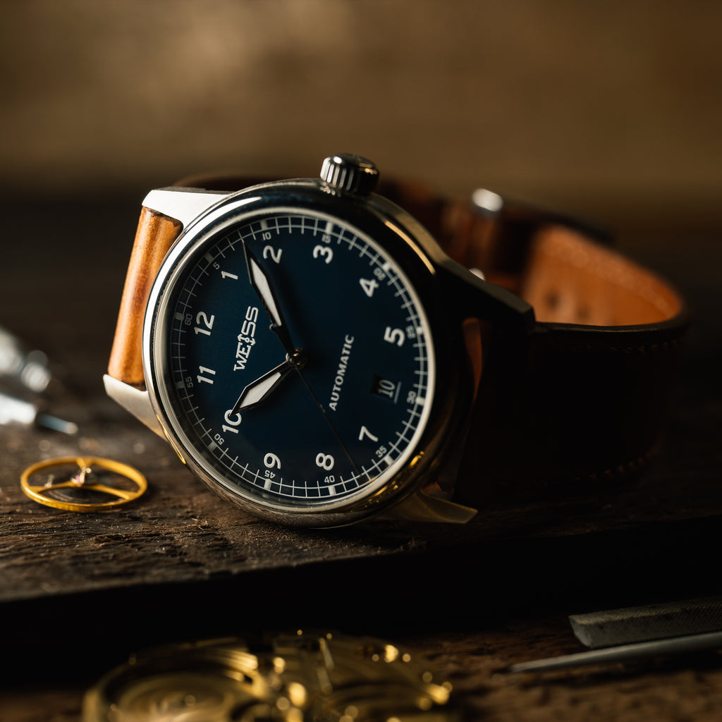 38mm Automatic Standard Issue Field Watch with Date Set | Weiss Watch ...